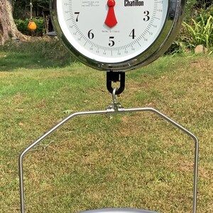 Vintage Clean Two-sided 30 Lb. Chatillon Hanging Grocery Scale Accurate ...
