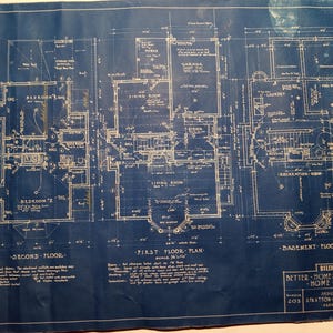 Vintage 1937 Better Homes Bildcost Plan Book Blueprints 702 Stratton ...
