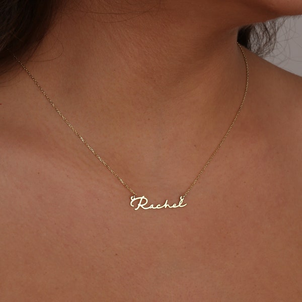 Cursive Necklace - Etsy