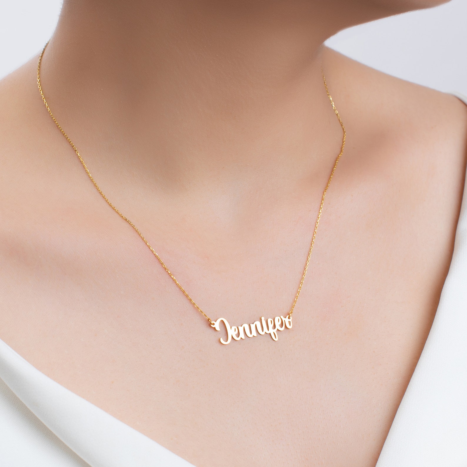 Handmade Personalized Name Necklace Silver Custom Name - Etsy