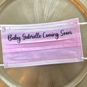 Custom Baby Name Personalized Disposable Face Masks Baby - Etsy