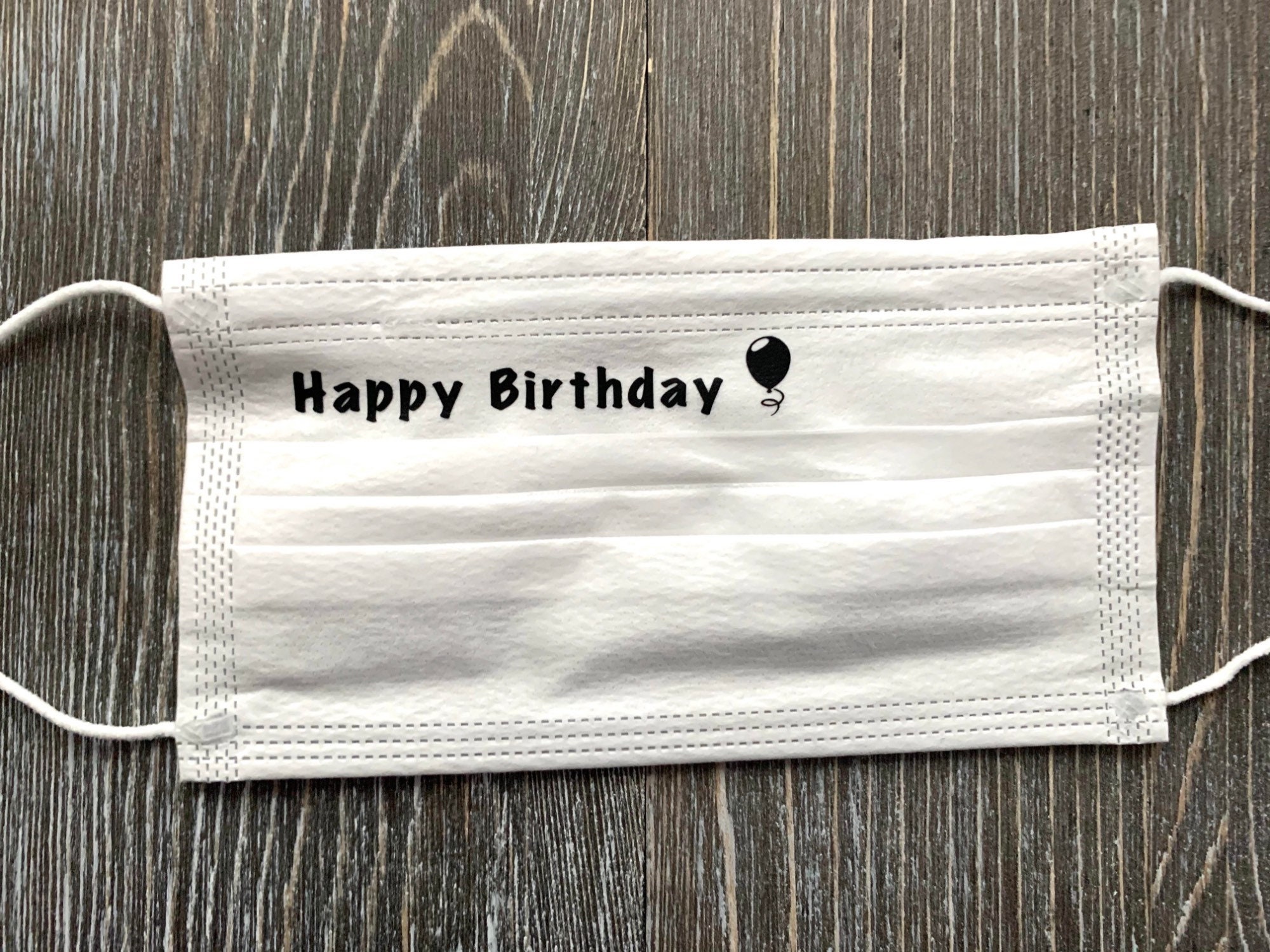 Disposable Face Masks Happy Birthday Birthday Face Masks - Etsy