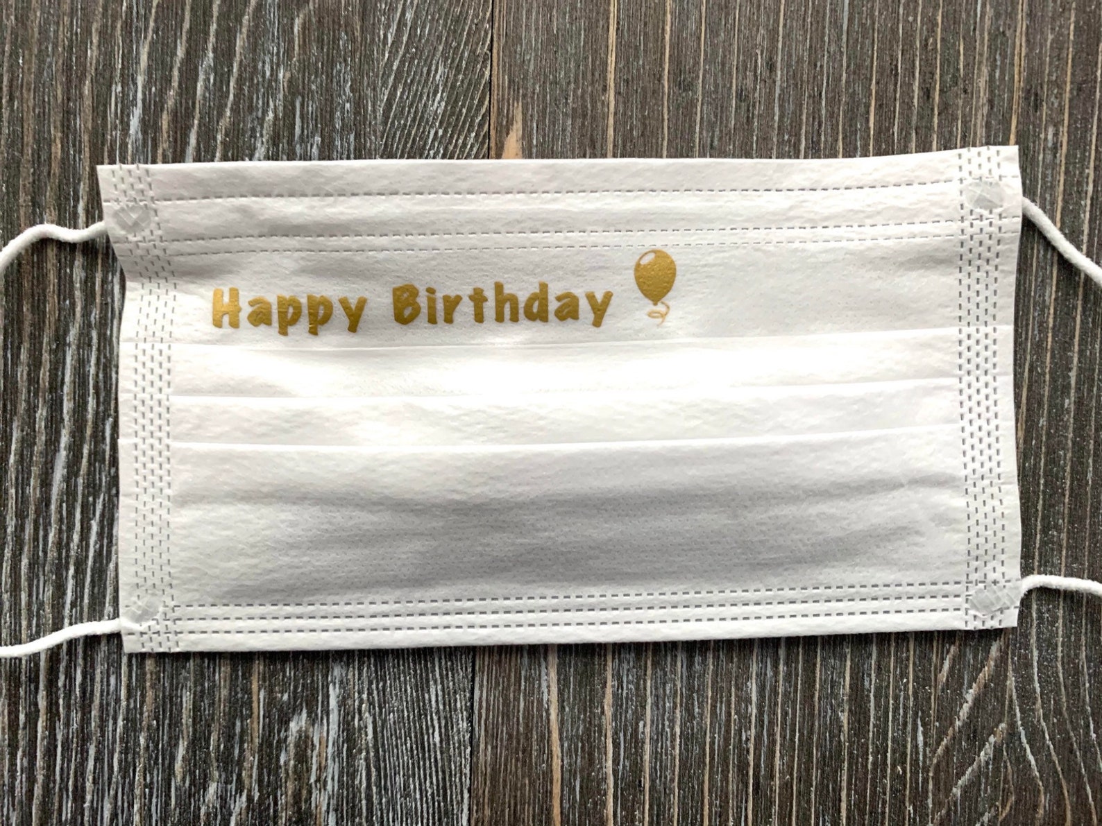 Disposable Face Masks Happy Birthday Birthday Face Masks - Etsy