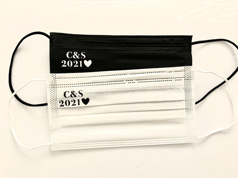 Personalized Face Masks Wedding Masks Disposable Face Masks - Etsy