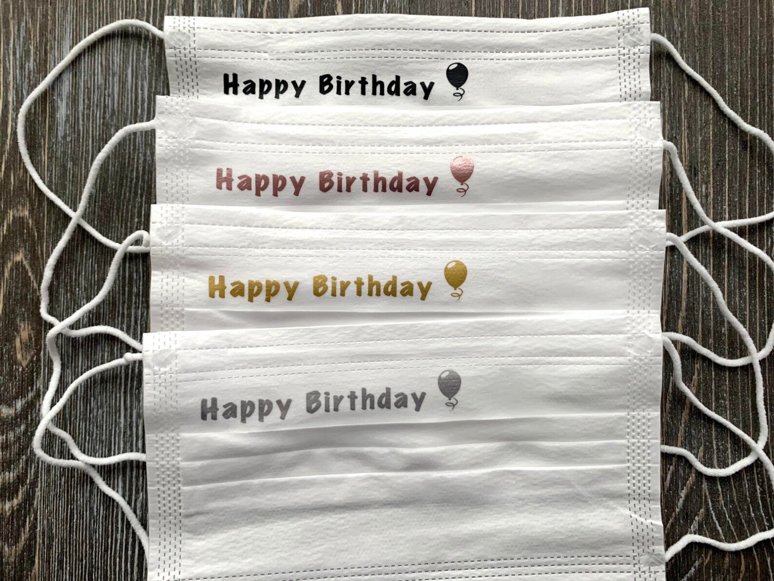 Disposable Face Masks Happy Birthday Birthday Face Masks - Etsy