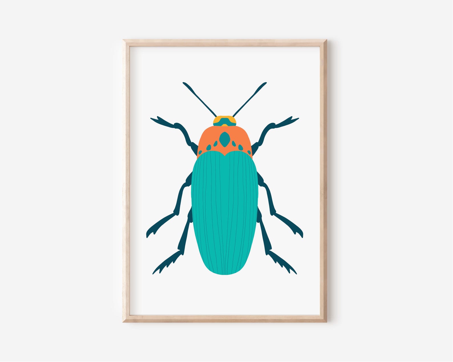 Bold Beetle Illustration Print Pick Your Own Set of 3, A5,A4, Insect ...