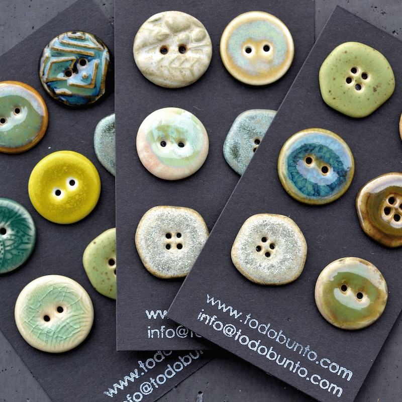 Ceramic Buttons - Etsy