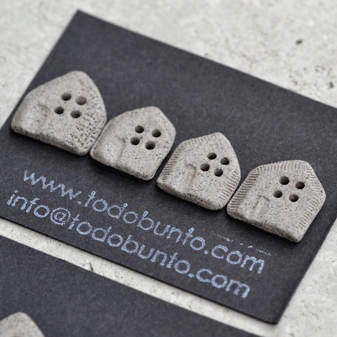Ceramic Buttons Houses - Etsy