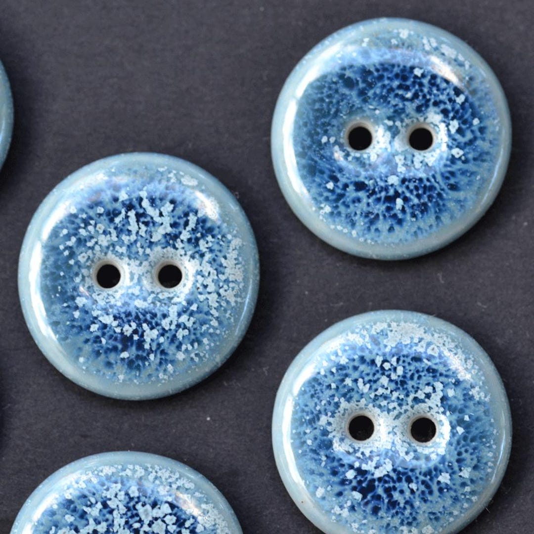 17-18 Mm Porcelain Buttons Frosted - Etsy