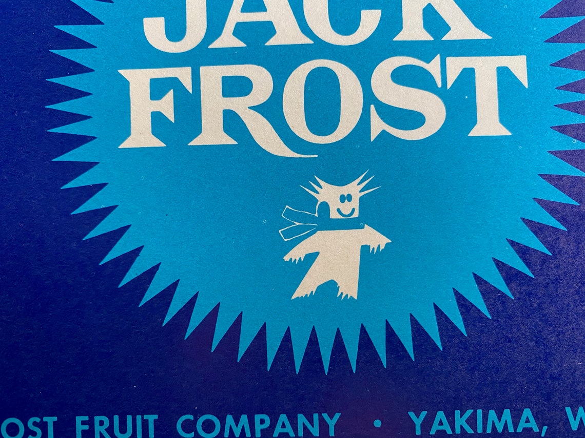 Jack Frost Pears Crate Label Original - Etsy