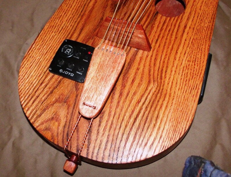 Electric 7 String Kravik Lyre Aged Cherry Red Oak & Maple - Etsy