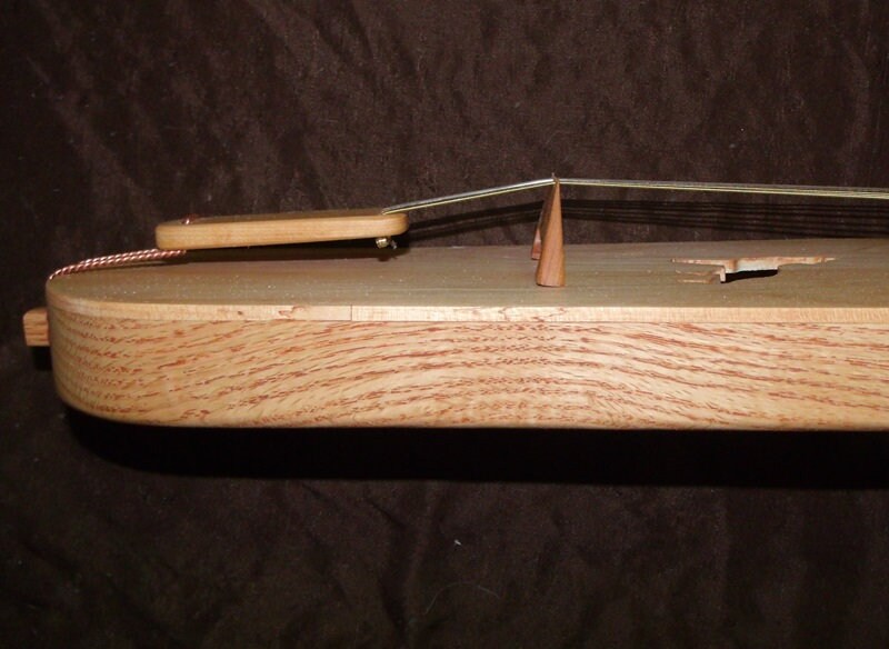 6 String WOLF Lyre Red Oak & Spalted Maple - Etsy