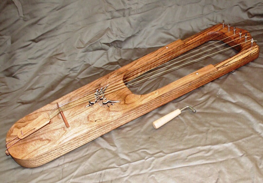 Unique 6 String Double Eagle Lyre Red Oak & Cherry - Etsy