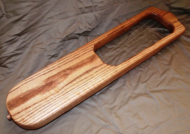 Unique 6 String Double Eagle Lyre Red Oak & Cherry - Etsy