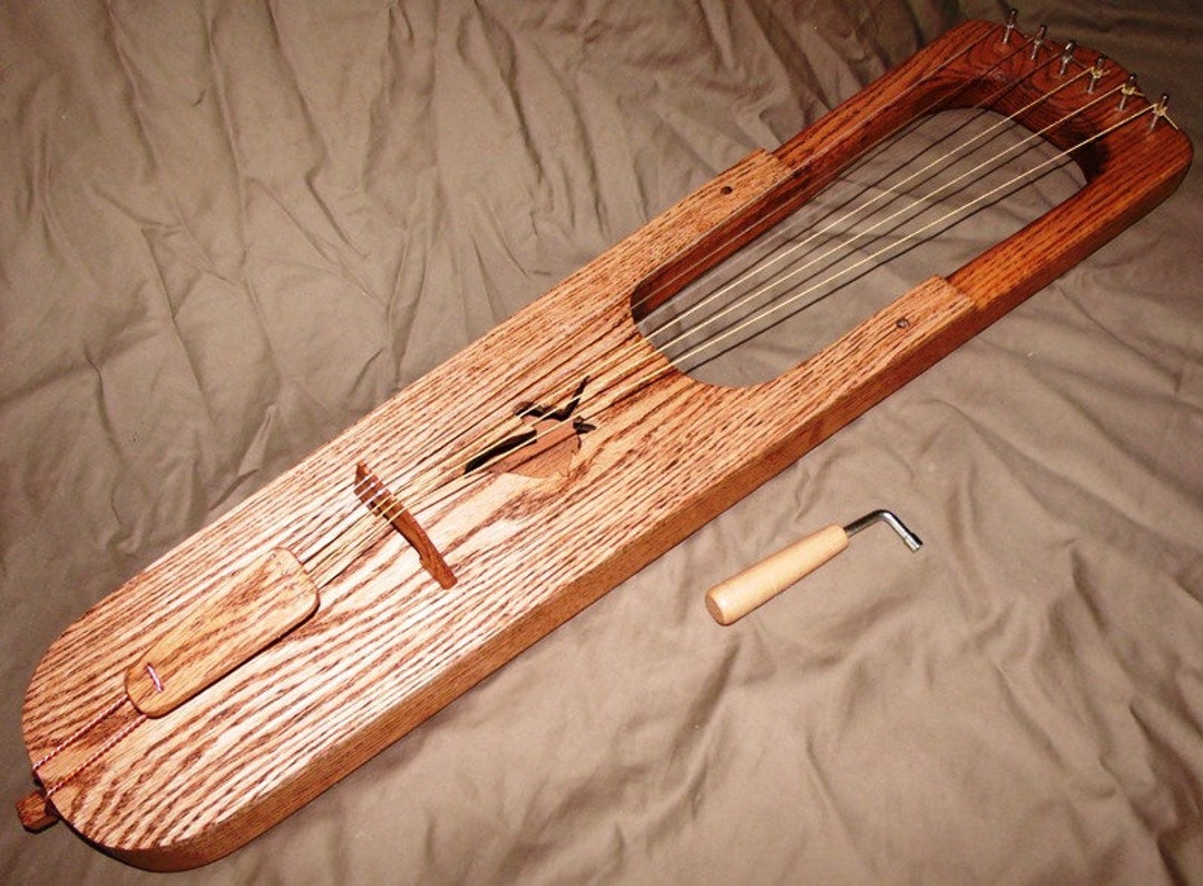 Unique Unicorn Lyre 6 String Red Oak - Etsy
