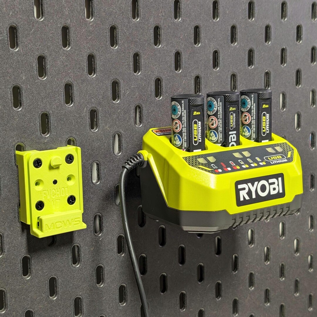 Skadis Ryobi USB Lithium Charger Mount FVCH01 - Etsy
