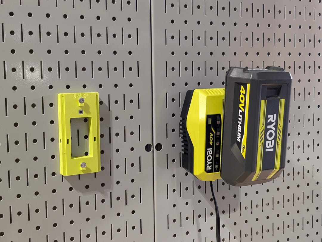 Ryobi 40v Charger Wall Control Mount (OP408 Model) - Etsy