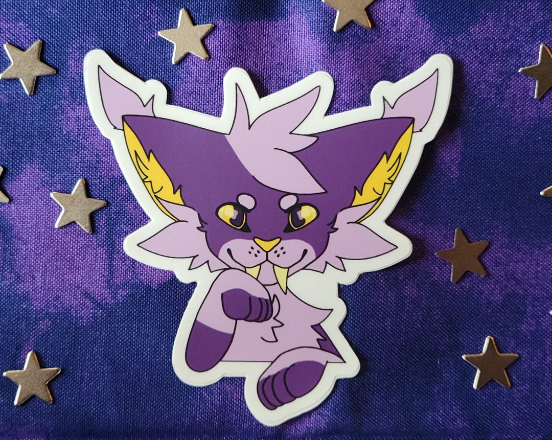 Die-cut Amber Fursona Sticker - Etsy