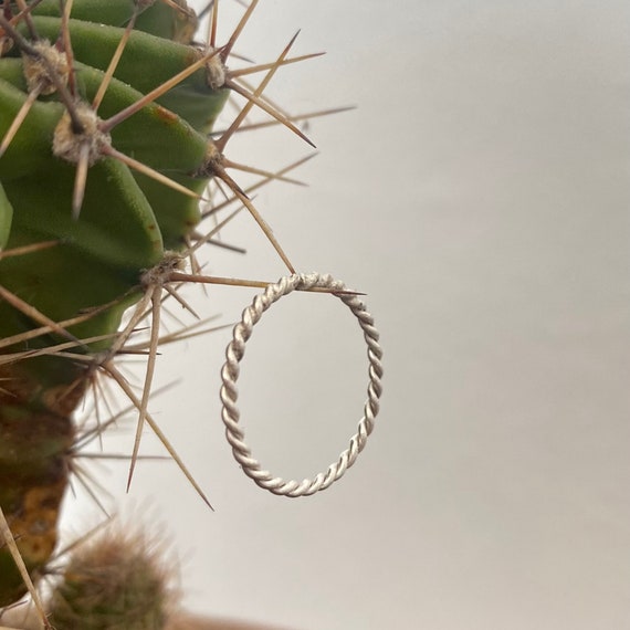 Minimalist Unisex Torchon Ring Handmade Silver 925 - Etsy