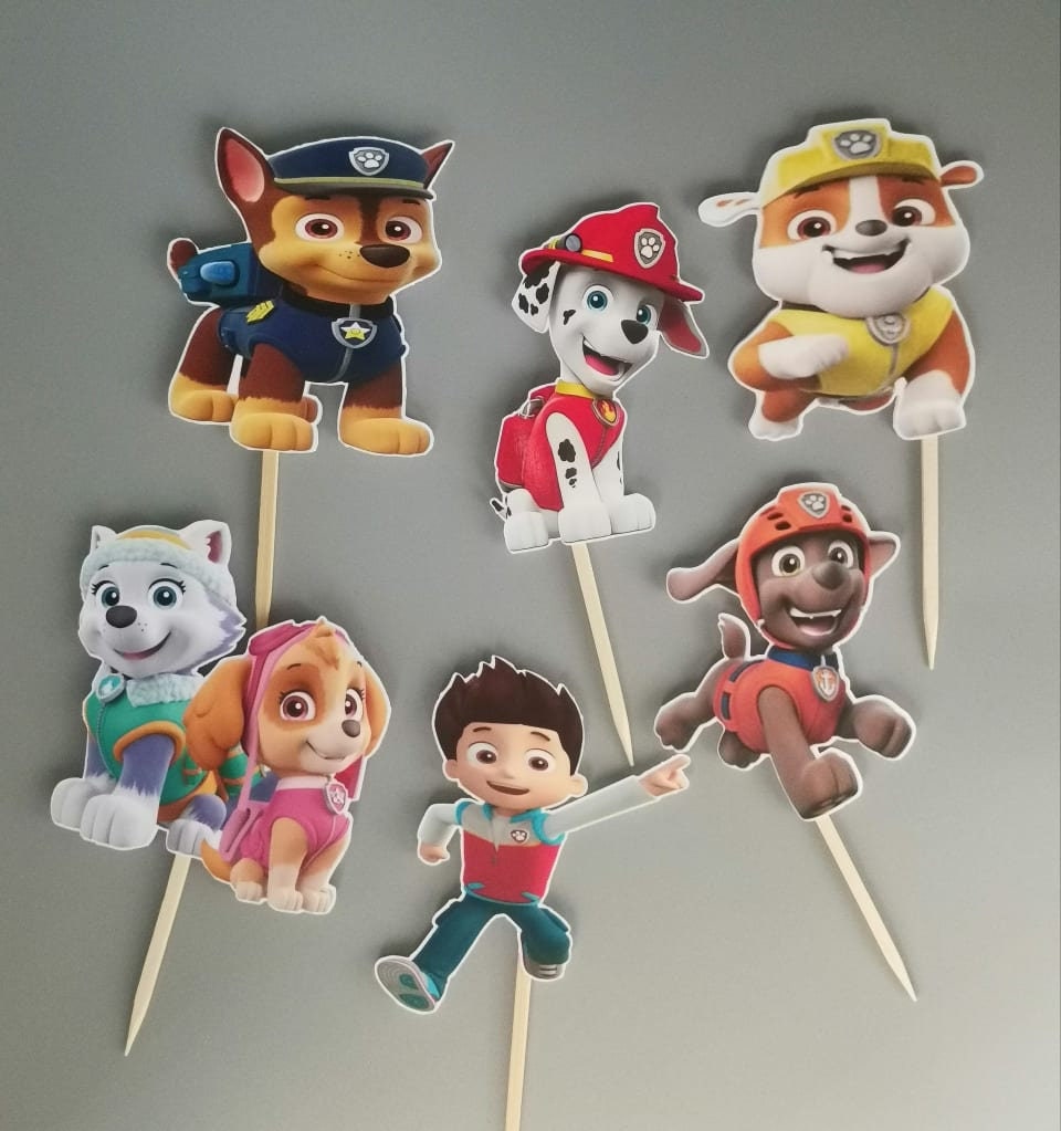 Paw Patrol Topper Cake Topper Birthday Topper - Etsy