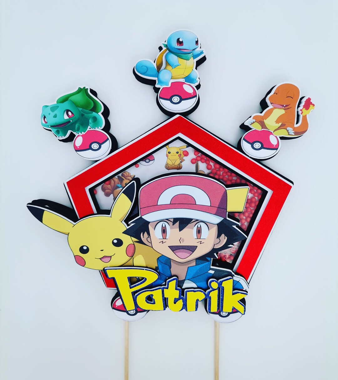 Pokemon Topper Birthday Topper Cake Topper - Etsy UK