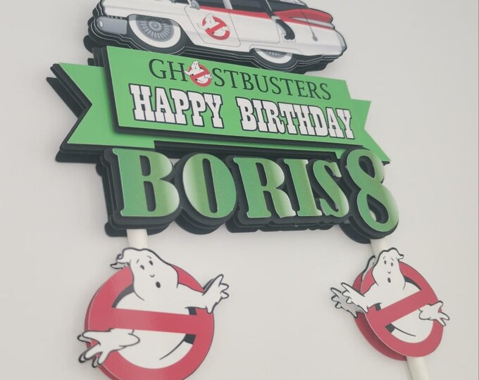 Ghostbusters Topper, Birthday Topper, Cake Topper - Etsy