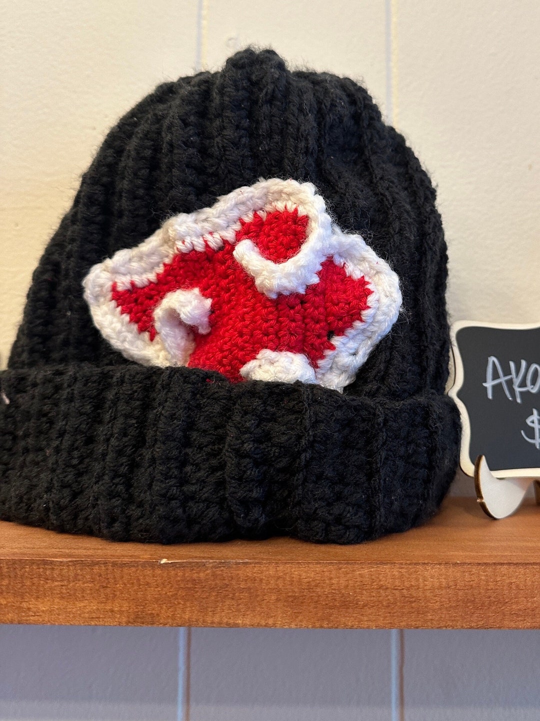 Crochet Red Cloud Hidden Shinobi Beanie Hat - Etsy