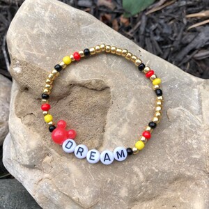 Custom Disney Mickey Letter Beaded Bracelets, With or Without Mickey ...