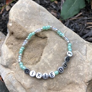 Custom Disney Mickey Letter Beaded Bracelets, With or Without Mickey ...
