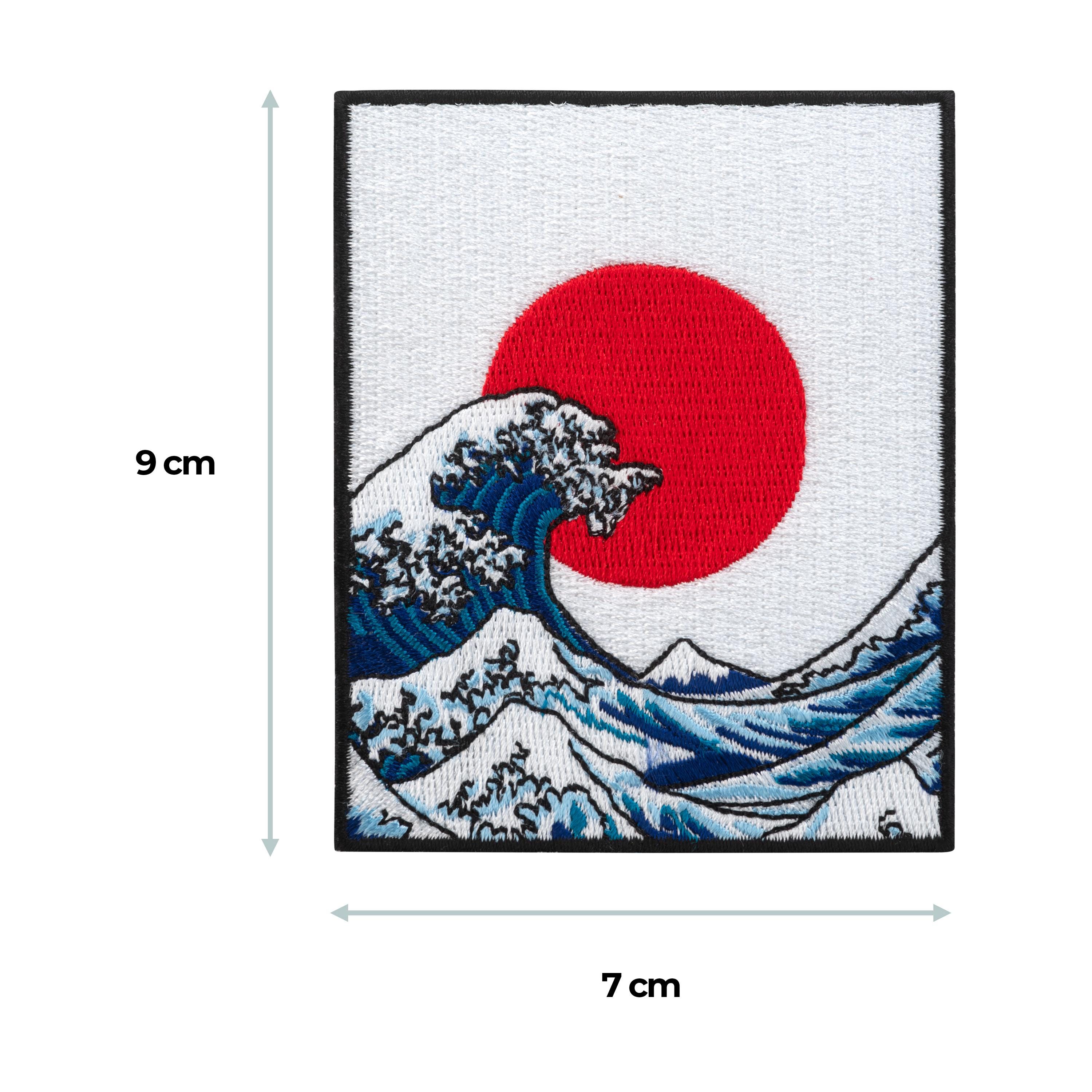 Urbanski Patch the Great Wave off Kanagawa With Japan Flag for Ironing ...