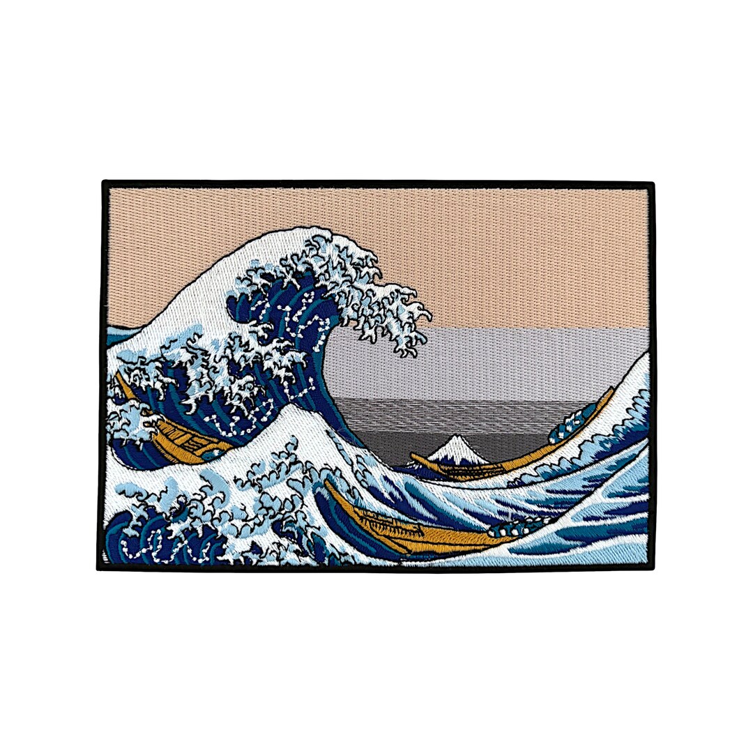 Urbanski Patch the Great Wave off Kanagawa for Ironing 11 X 15.8 Cm ...