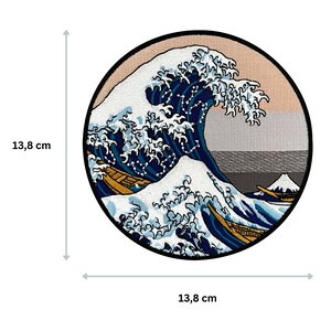 Urbanski Patch the Great Wave off Kanagawa (round) for Ironing 13.8 X ...