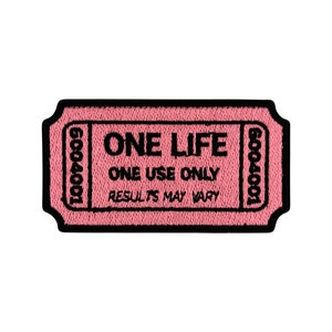 Urbanski Patch Ticket One Life One Use Only for Ironing 4.5 X 8.4 Cm ...