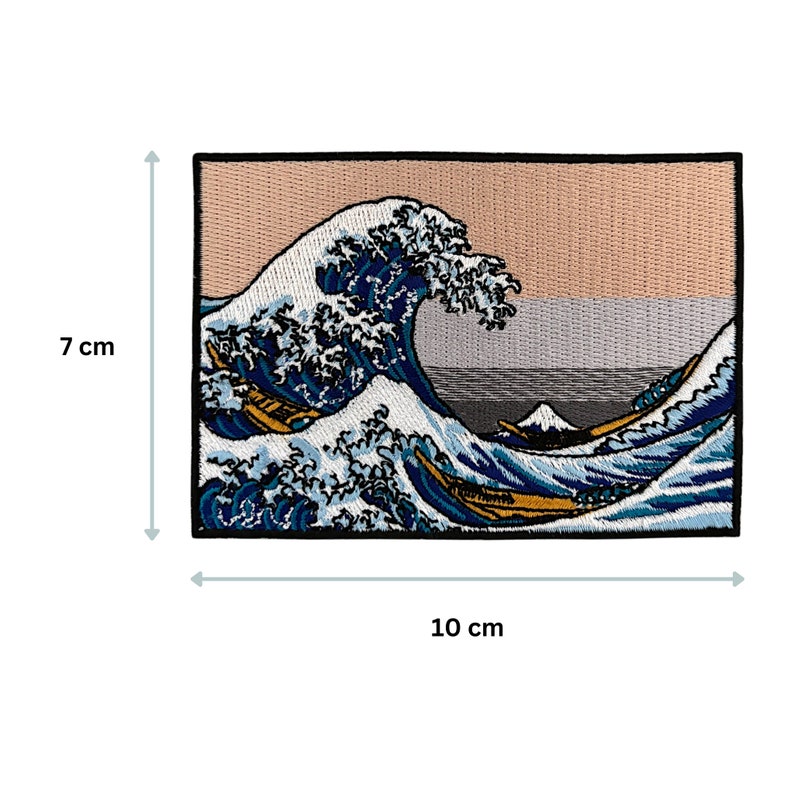 Urbanski Patch the Great Wave off Kanagawa for Ironing 7 X 10 Cm ...