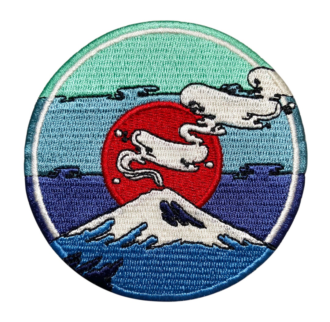 Urbanski Patch Mt. Fuji Japanese Volcano With Red Sun for Ironing 9 X 9 ...
