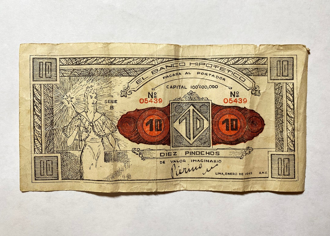 Vintage Peruvian "imaginary" Money - Etsy