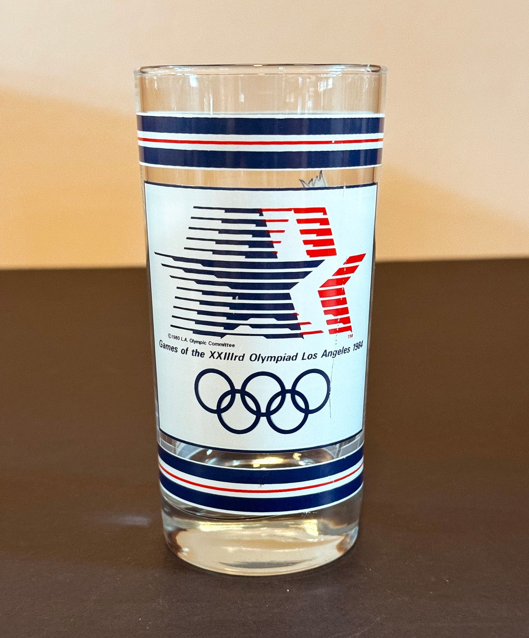 1984 LA Olympics Sam the Eagle Collectible Drinking Glass - Etsy
