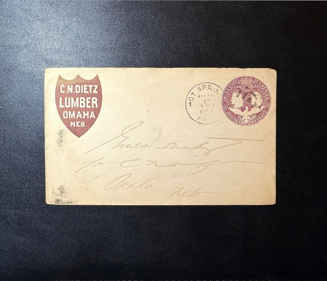 1894 Embossed Postage Envelope - Etsy