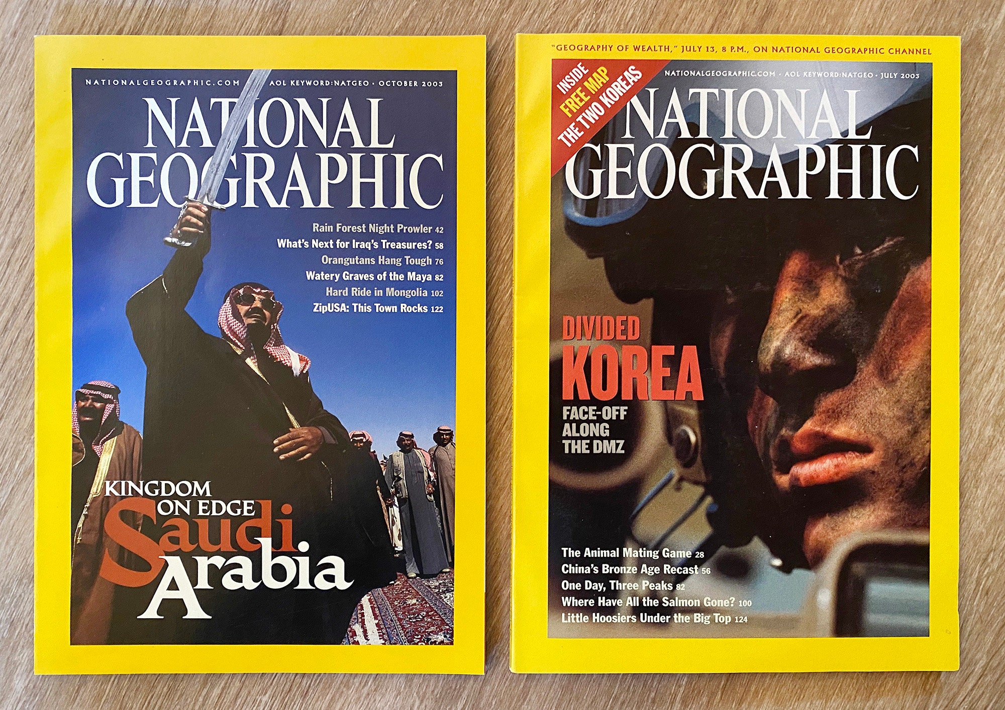 8 Nat Geo Country Themed Magazines - Etsy