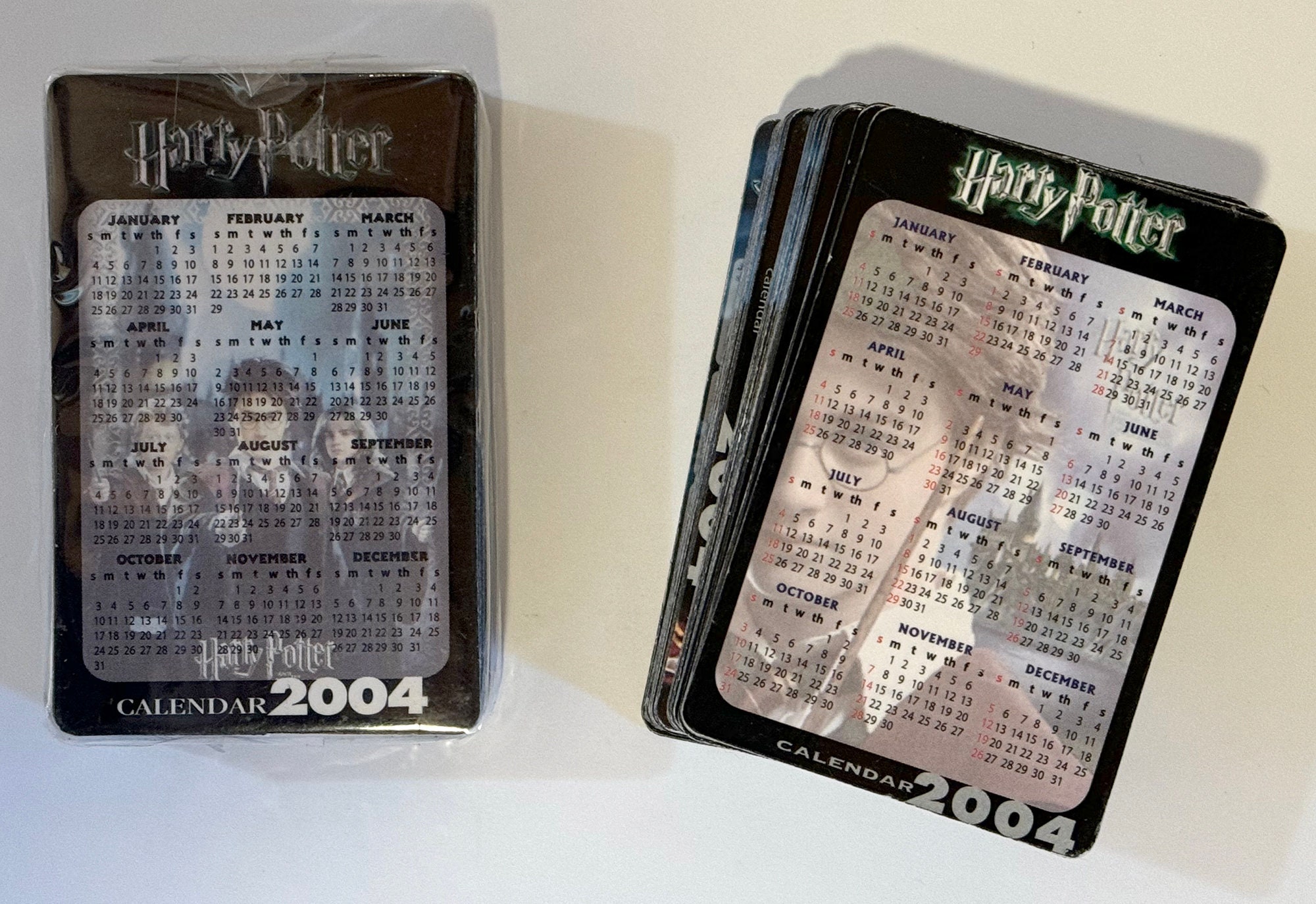 Two Collectible Harry Potter Calendar Card Packs of 50 Each - Etsy