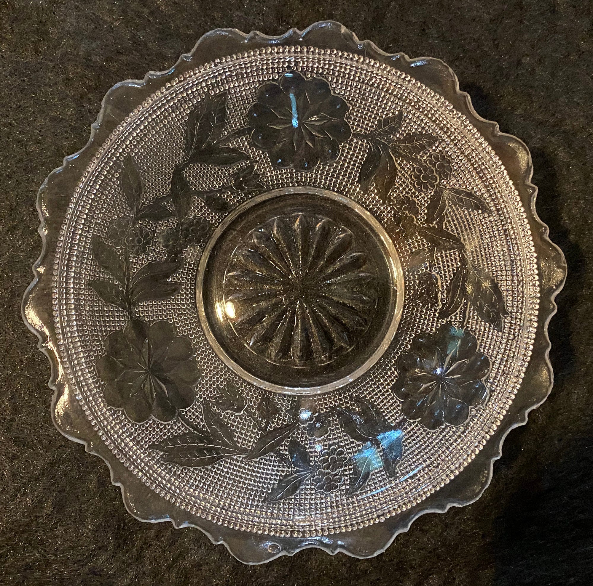 Two Vintage Pressed Glass Small Bowls - Etsy Australia