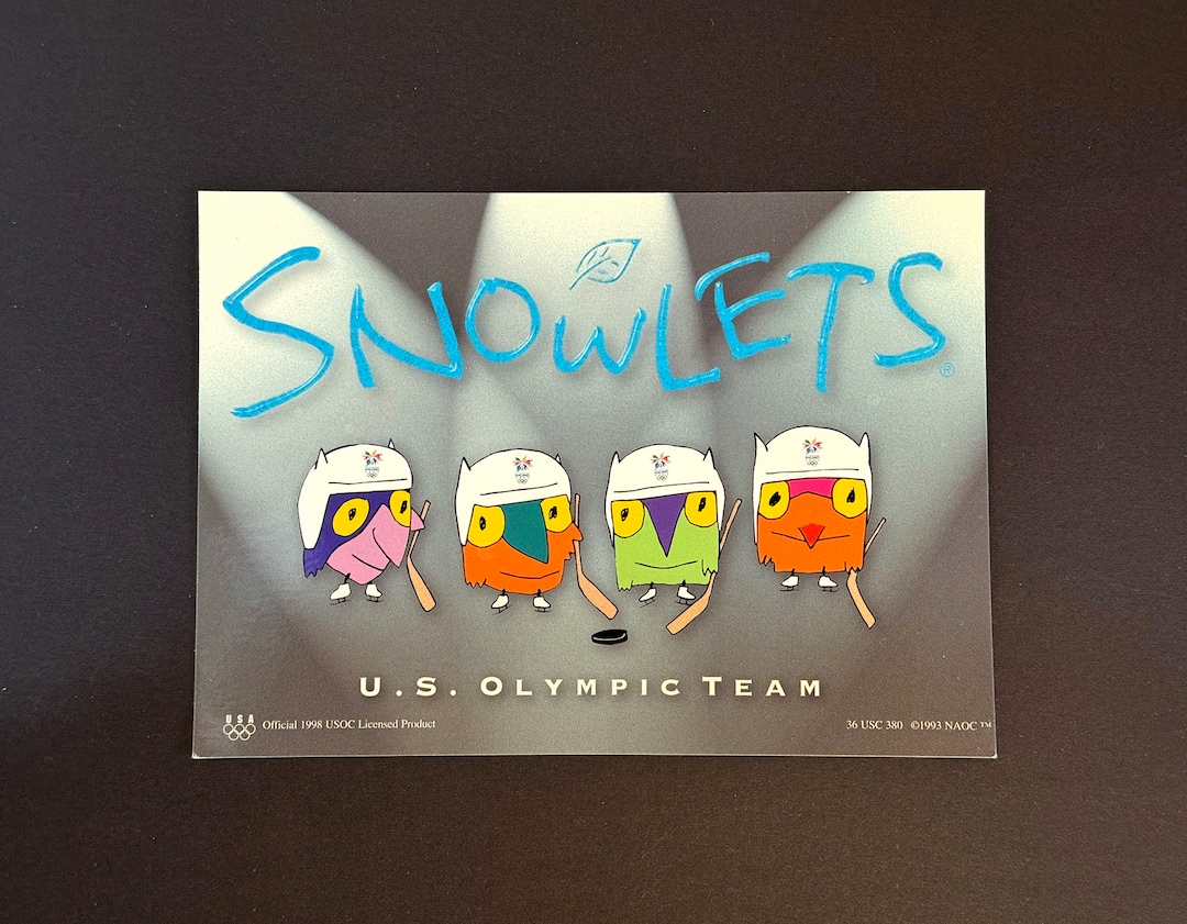 RARE 1998 Nagano Olympics Snowlets US Hockey Postcard - Etsy