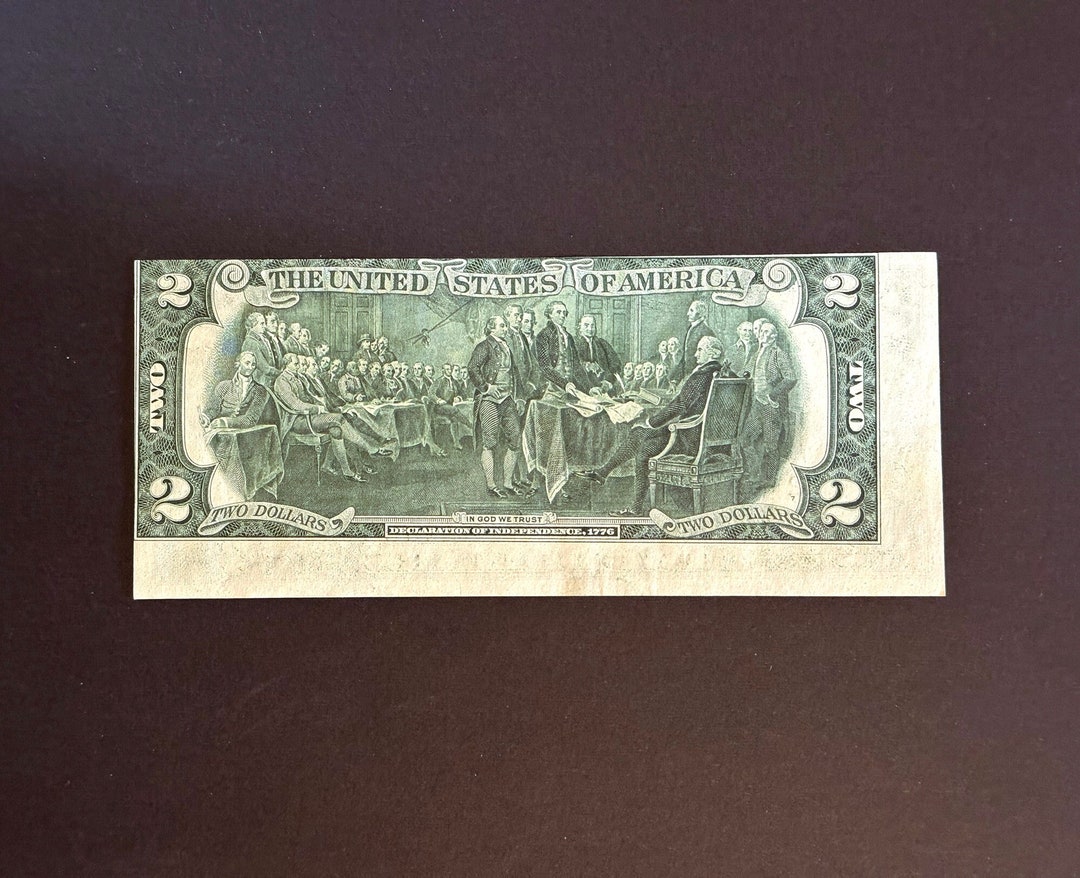 1976 Misprinted Two Dollar Bill - Etsy