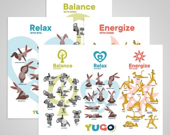 Yoga Poster for Kids - Etsy