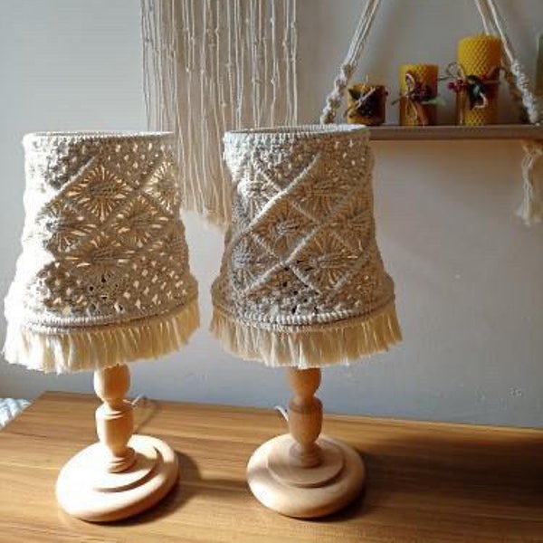 Macrame Lamp - Etsy