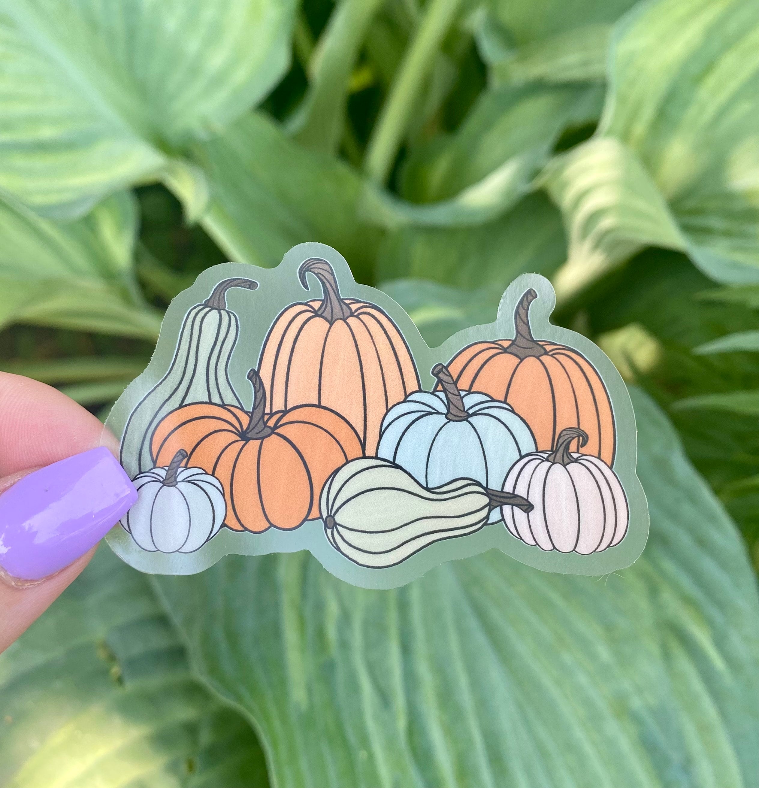A Pile of Pumpkins Sticker - Fall, Autumn, Dishwasher Safe, Durable ...