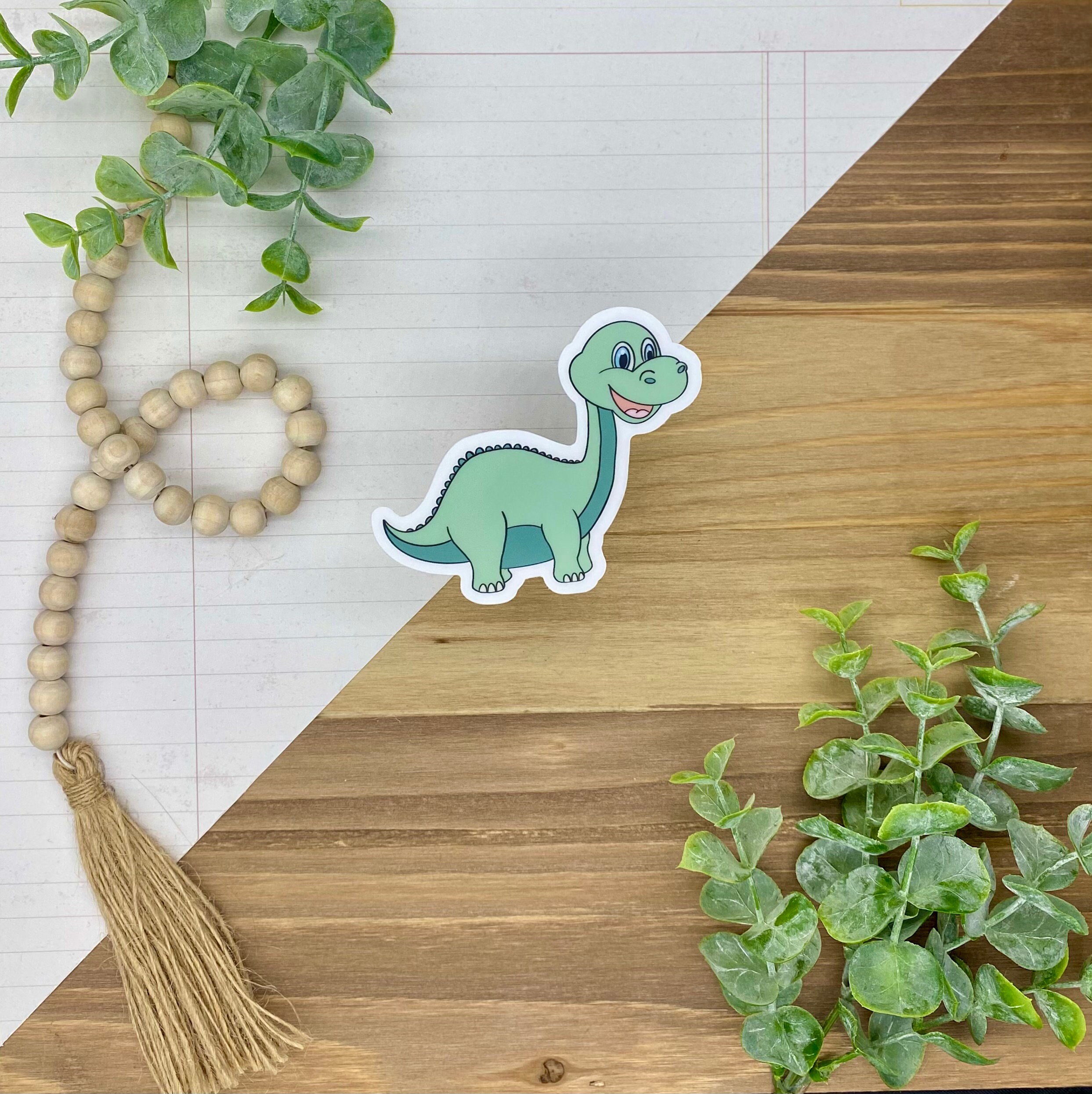 Brontosaurus Sticker Dinosaur, Dino, Dishwasher Safe, Durable, Vinyl ...