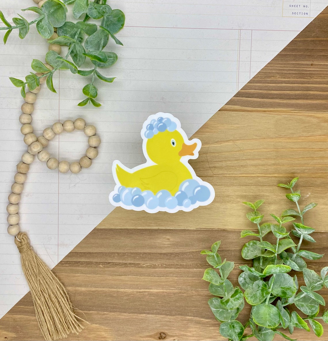 Rubber Duck Sticker - Dishwasher Safe, Durable, Laptop and Water Bottle ...