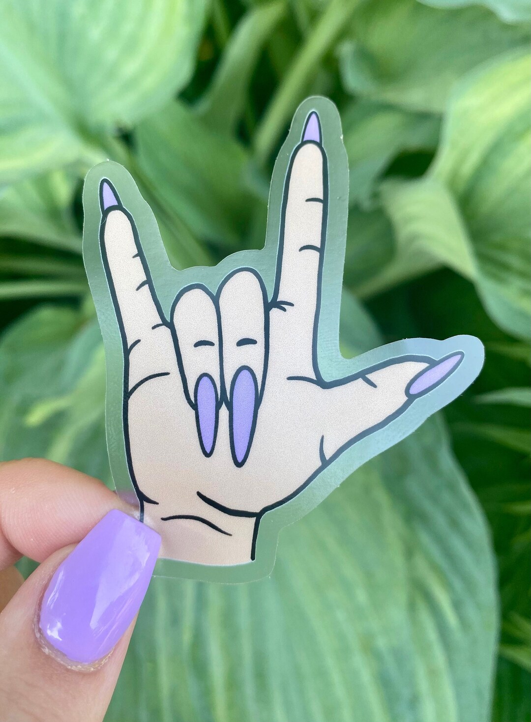 ASL Love Sign Sticker – American Sign Language, Caucasian, Vinyl ...