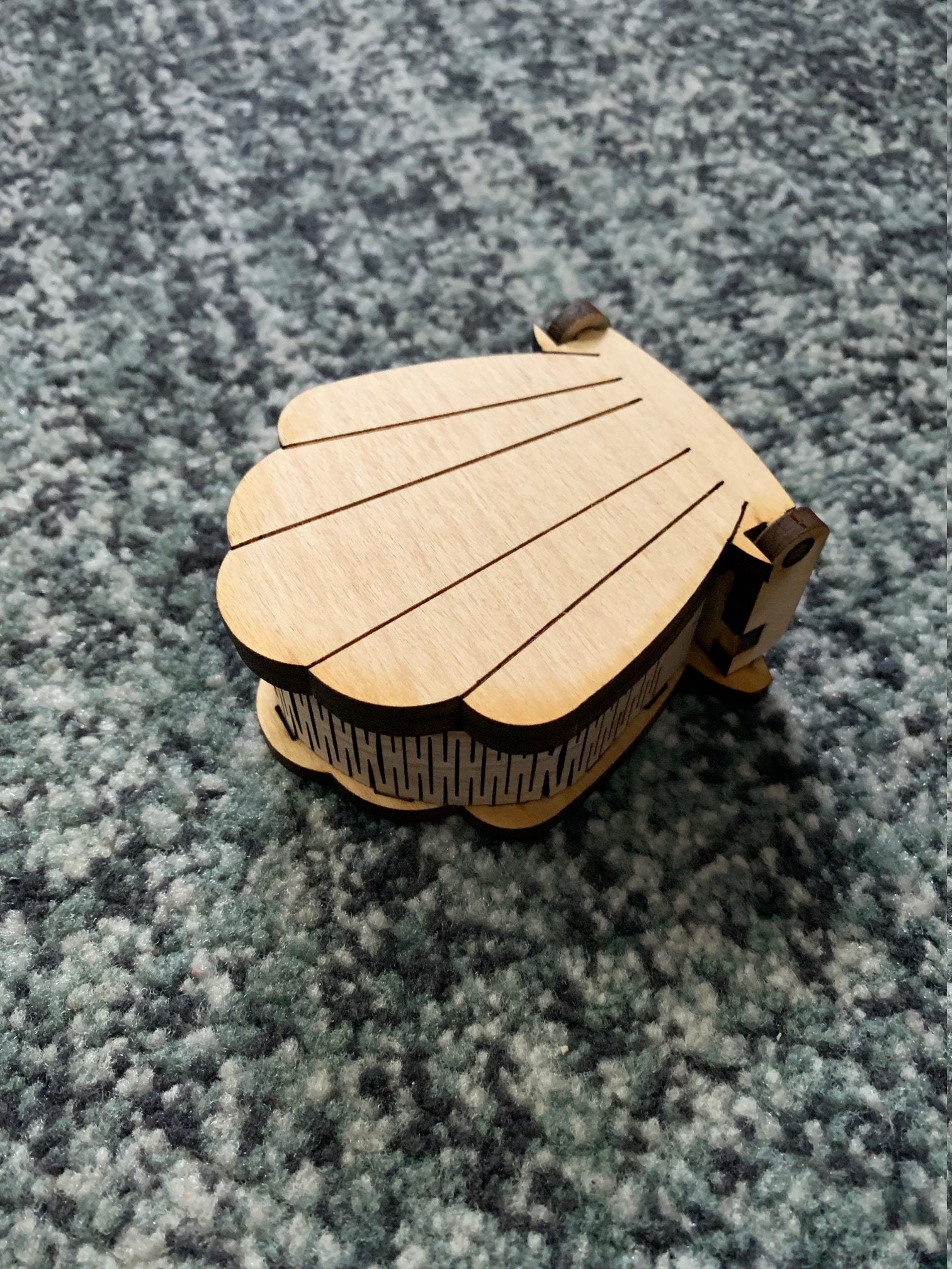 SVG File for Laser Cutting. Sea Shell Box for Ring / Earring / Watch ...